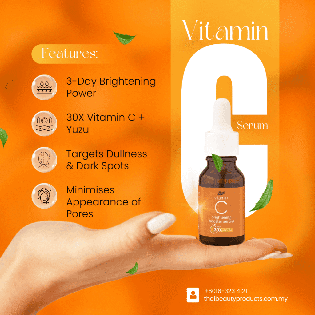 Boots Vitamin C Brightening Booster Serum 15ml (30X Glow)